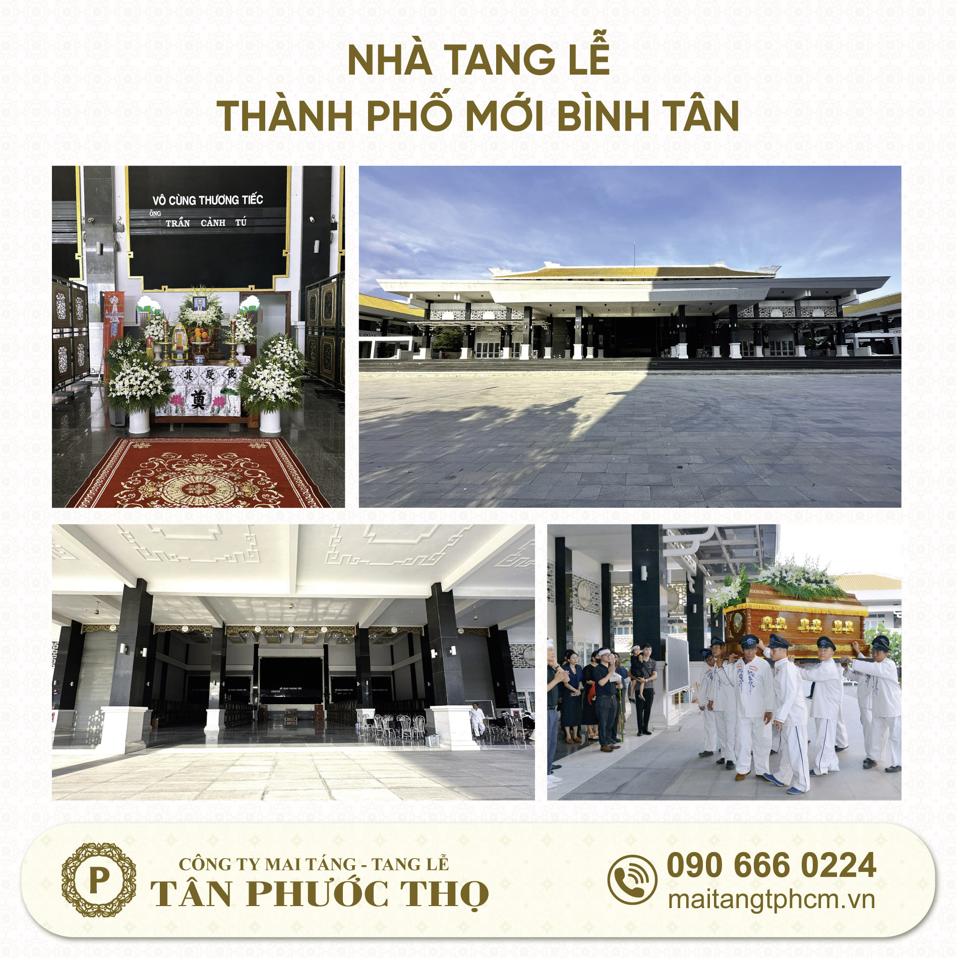 Nhà Tang Lễ Thành Phố Mới Bình Tân - Bảng Giá & Hình Ảnh 2026