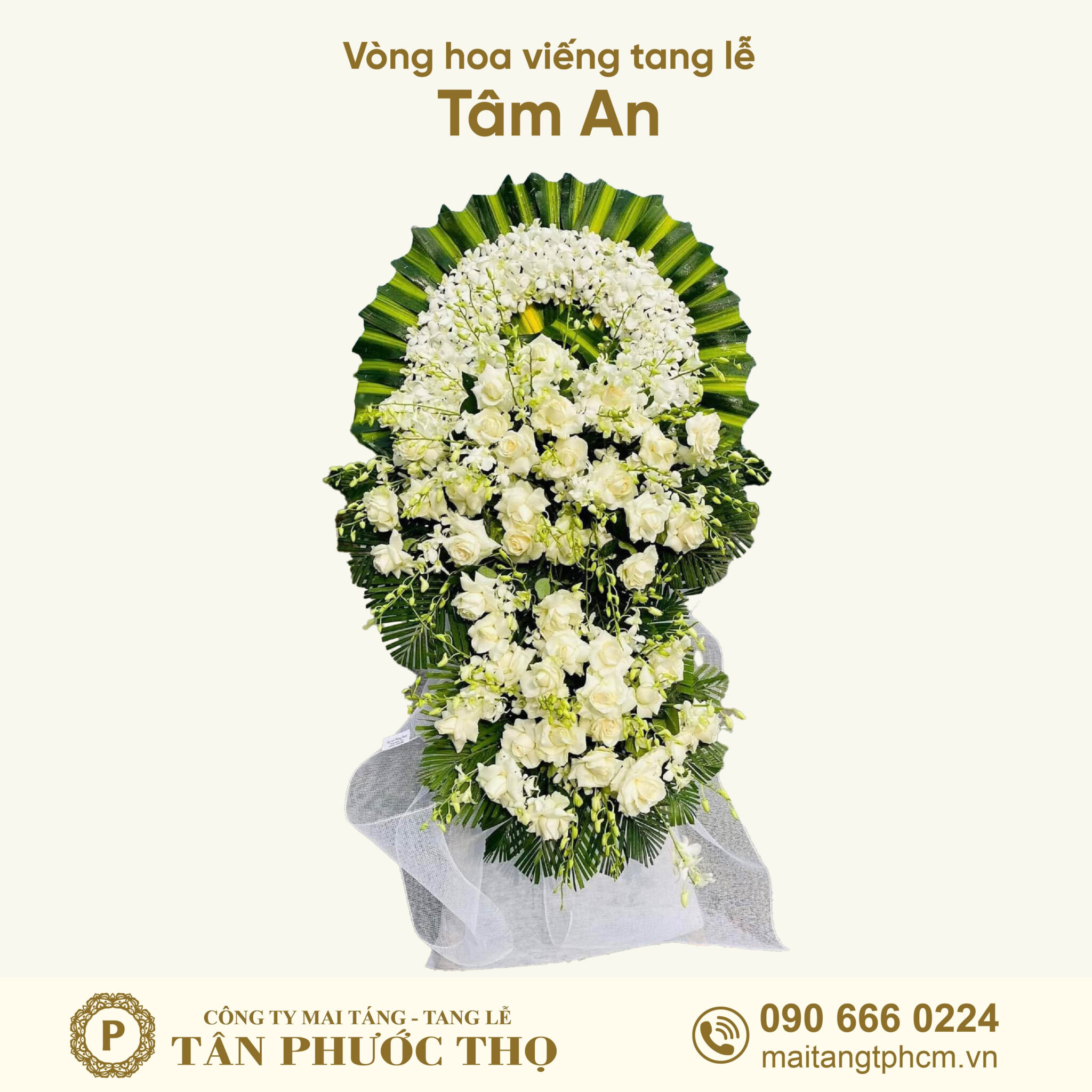 Hoa Tang Lễ Tâm An - Hoa chia buồn ( hoa đám tang ) 24/24