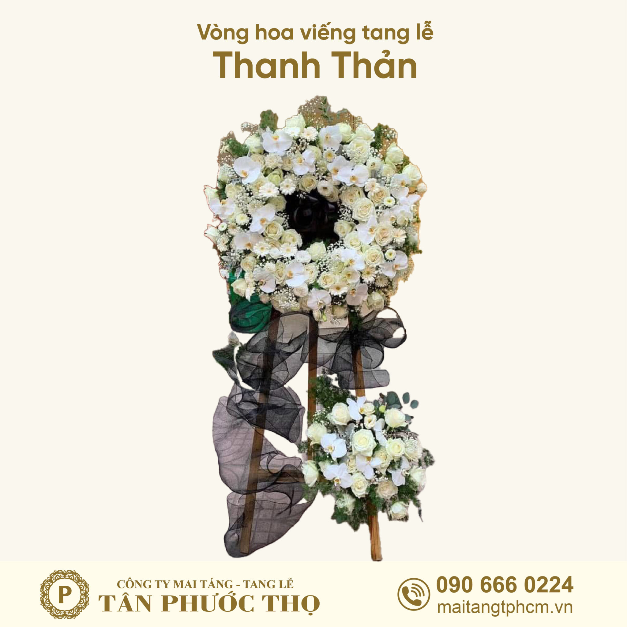 Hoa Tang Lễ Thanh Thản - Hoa chia buồn ( hoa đám tang ) 24/24
