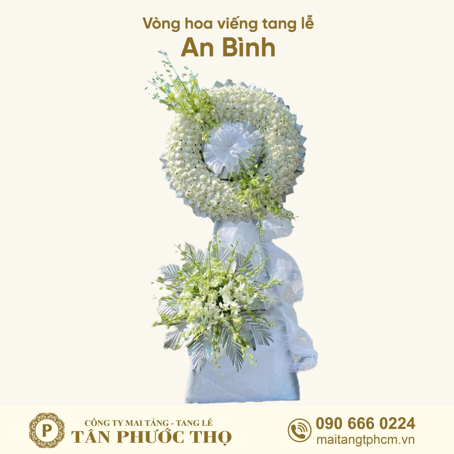 Hoa Tang Lễ An Bình - Hoa chia buồn ( hoa đám tang ) 24/24