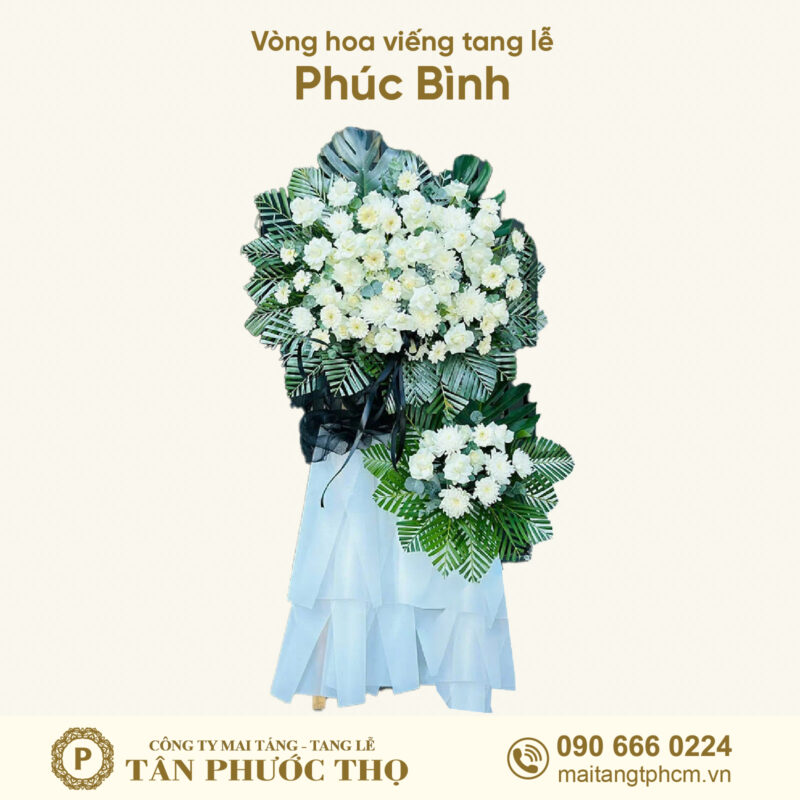 Hoa Tang Lễ Phúc Bình - Hoa chia buồn ( hoa đám tang ) 24/24