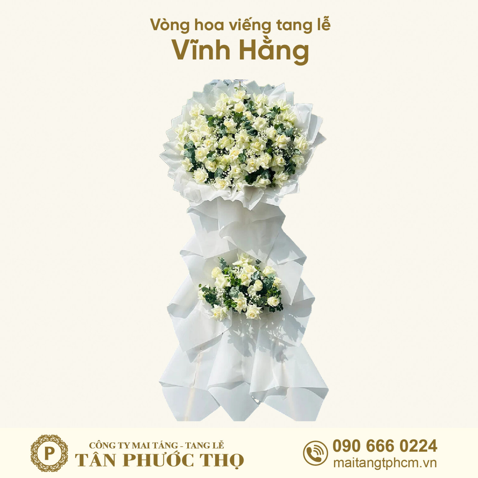 Hoa Tang Lễ Vĩnh Hằng - Hoa chia buồn ( hoa đám tang ) 24/24