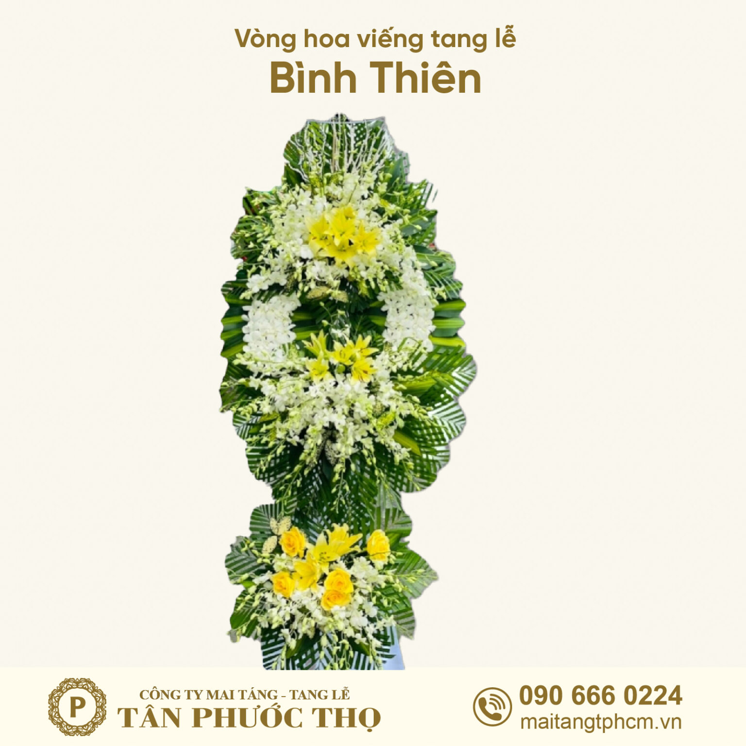 Hoa Tang Lễ Bình Thiên - Hoa chia buồn ( hoa đám tang ) 24/24